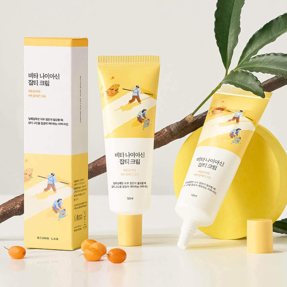 Крем для лица с ниацинамидом round lab vita niacinamide dark spot cream ...
